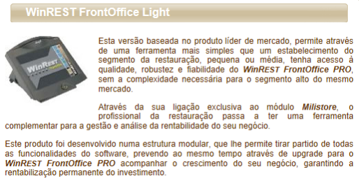Forumática - WinREST FrontOffice Light